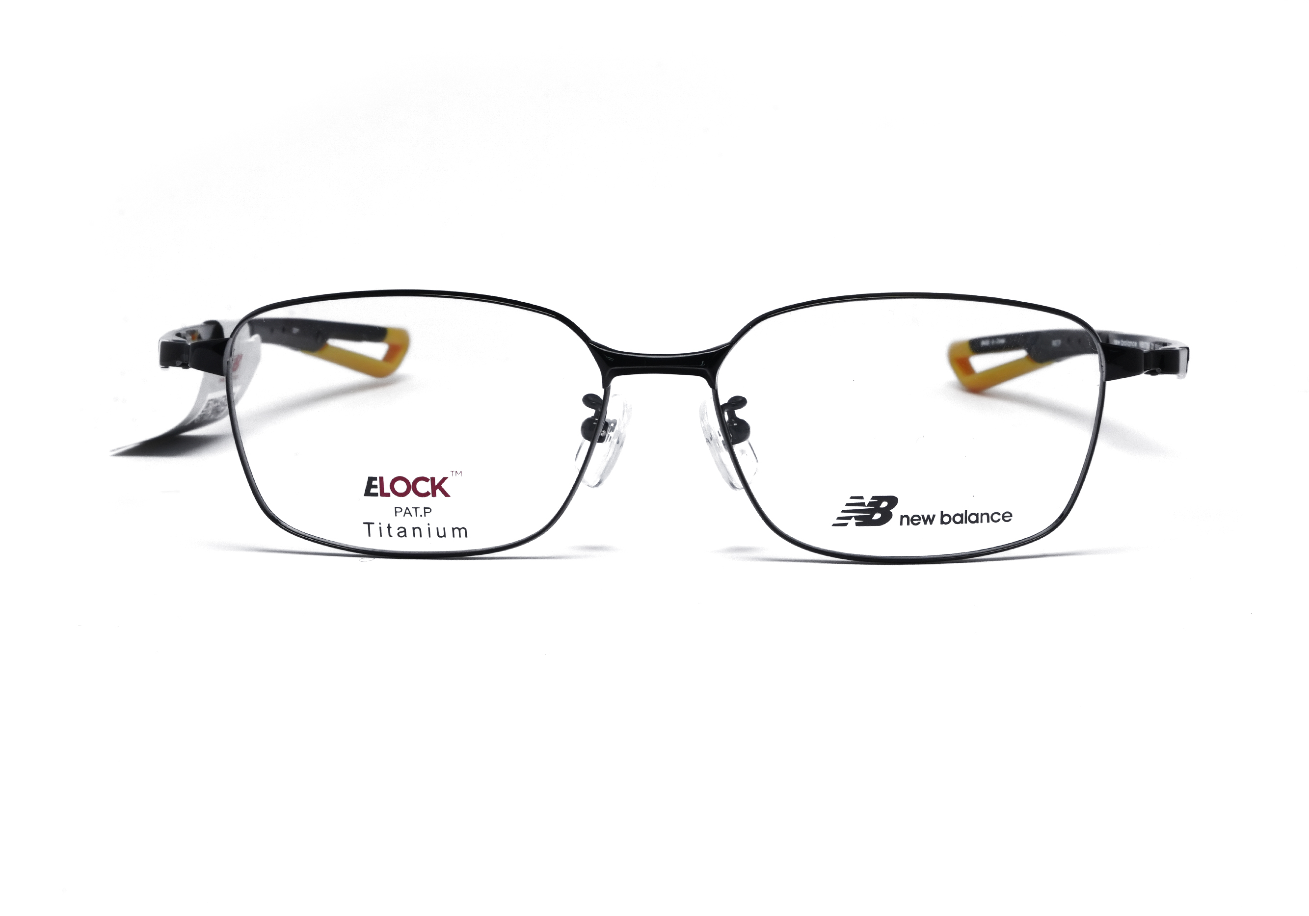Optik Tunggal - NEW BALANCE ; NB07055 (E-LOCK) ; C01 (BLACK-YELLOW) - 55
